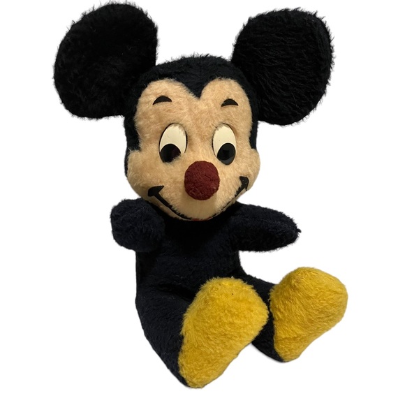 Disney | Toys | Vintage Walt Disney Productions Mickey Mouse Plush Red ...